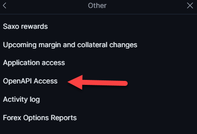 Saxo Bank Developer Portal