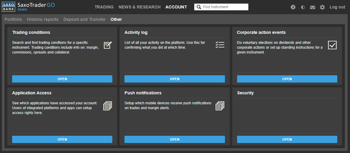 Saxo Bank Developer Portal