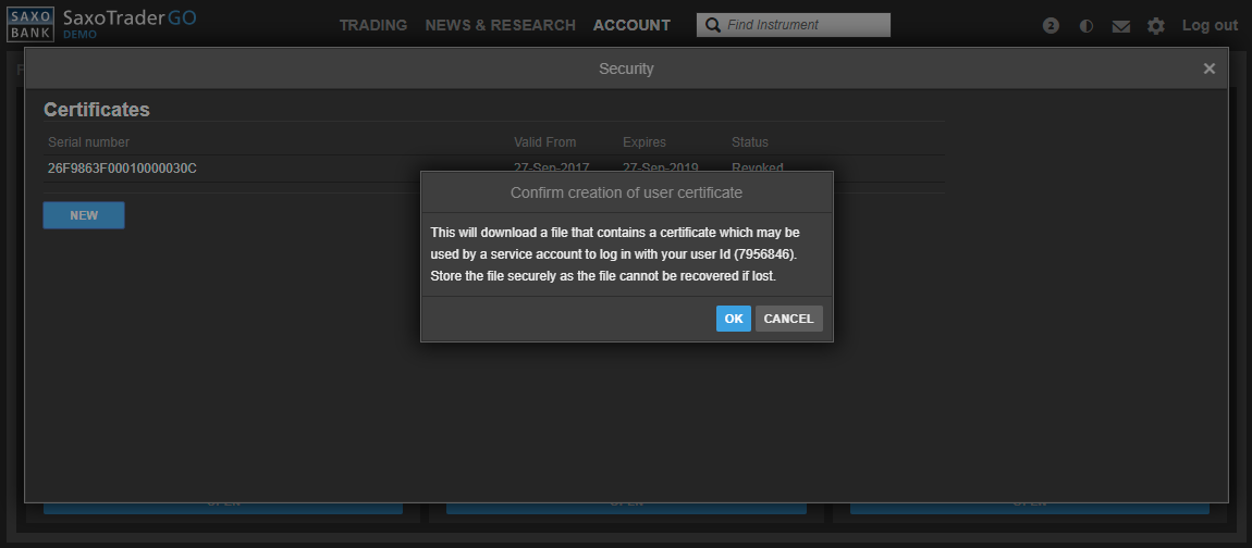 Saxo Bank Developer Portal